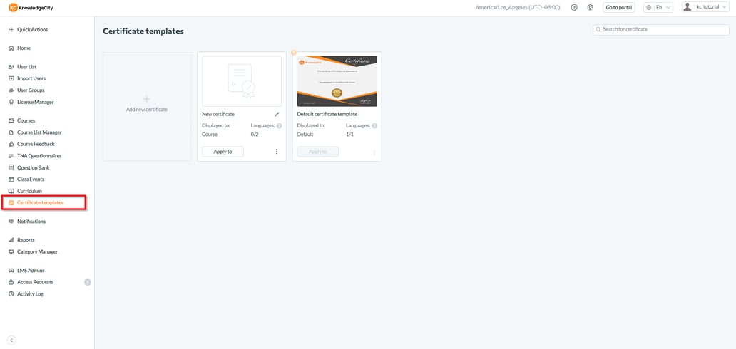 Creating Custom Certificates of Completion in the LMS