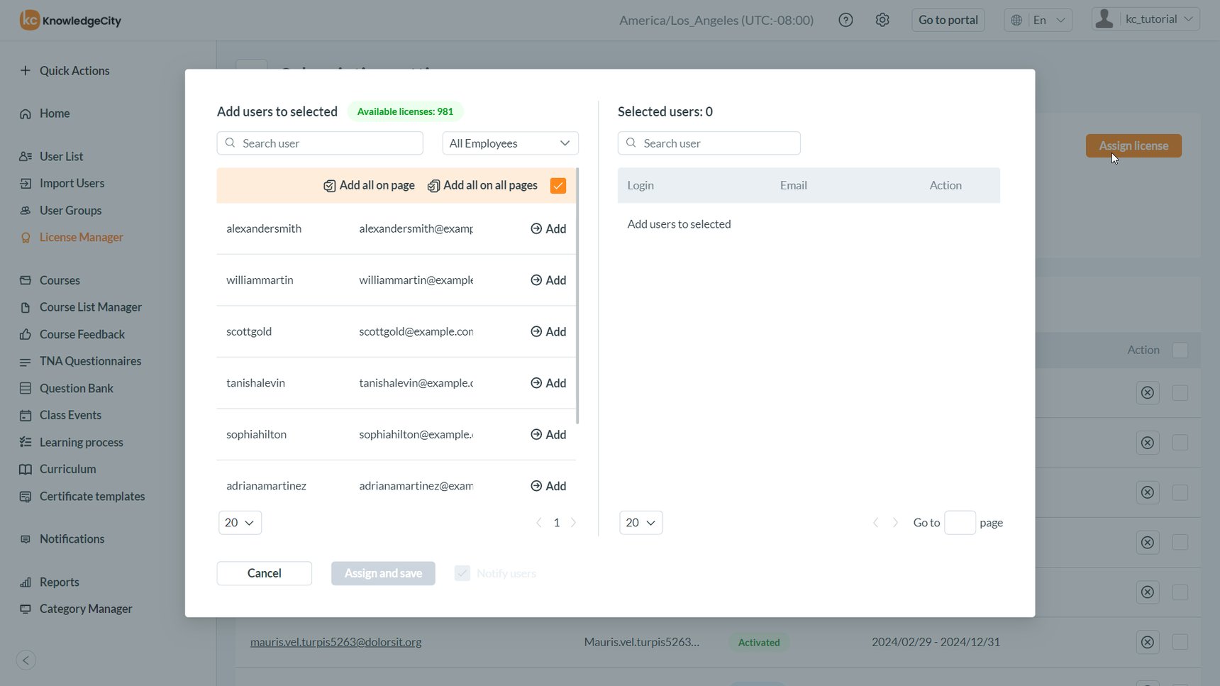 Understanding and Navigating the License Manager