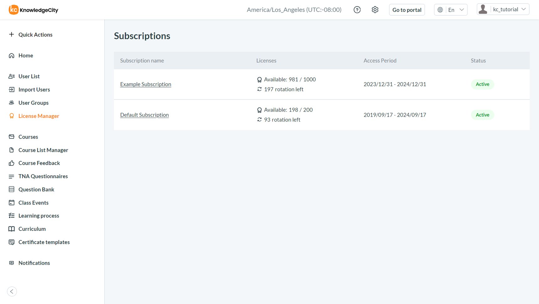 Understanding and Navigating the License Manager