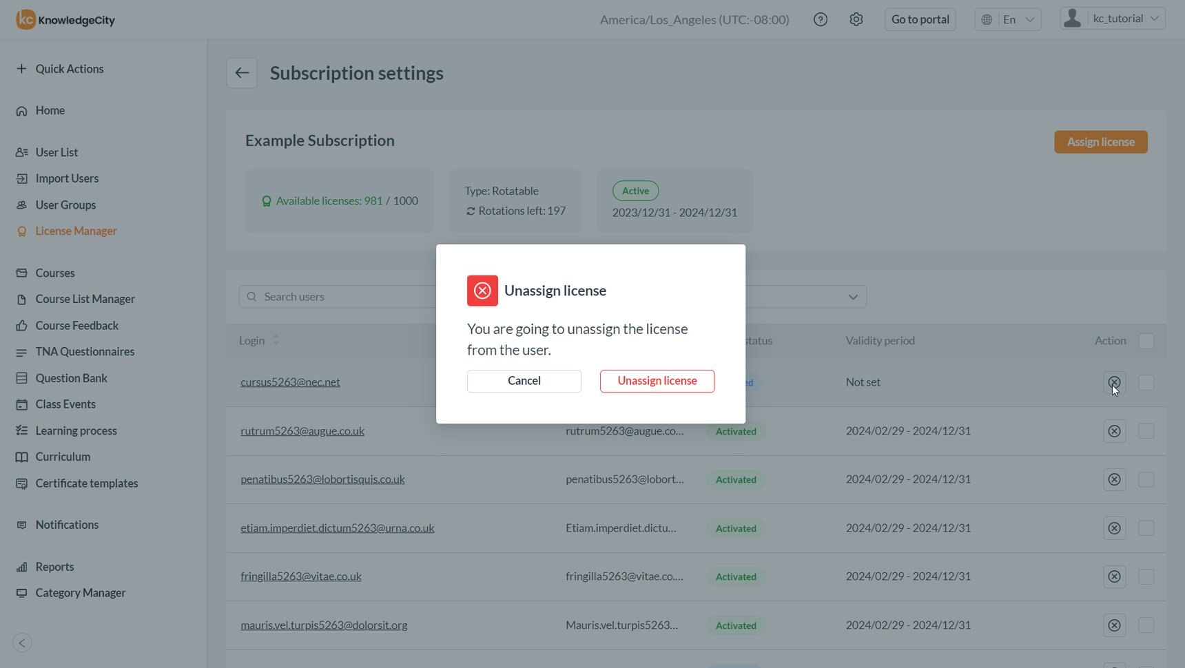 Understanding and Navigating the License Manager