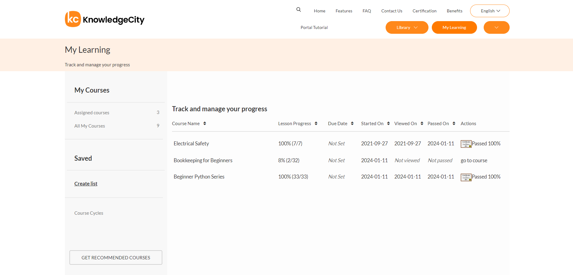 Overview - Learning Portal Walkthrough
